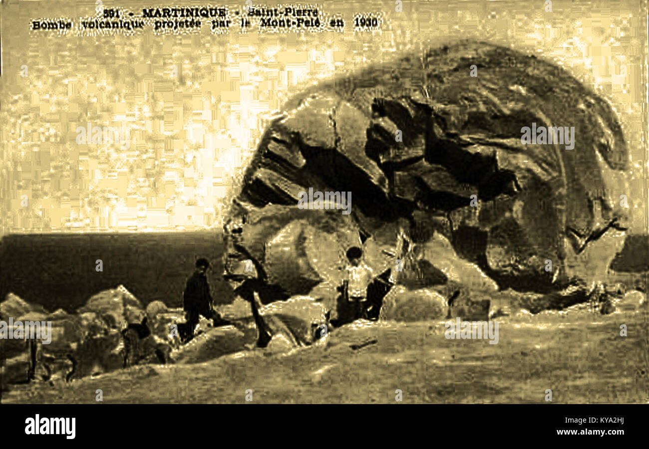 This image illustrates the volcanic eruption of Mount Pelé in ...