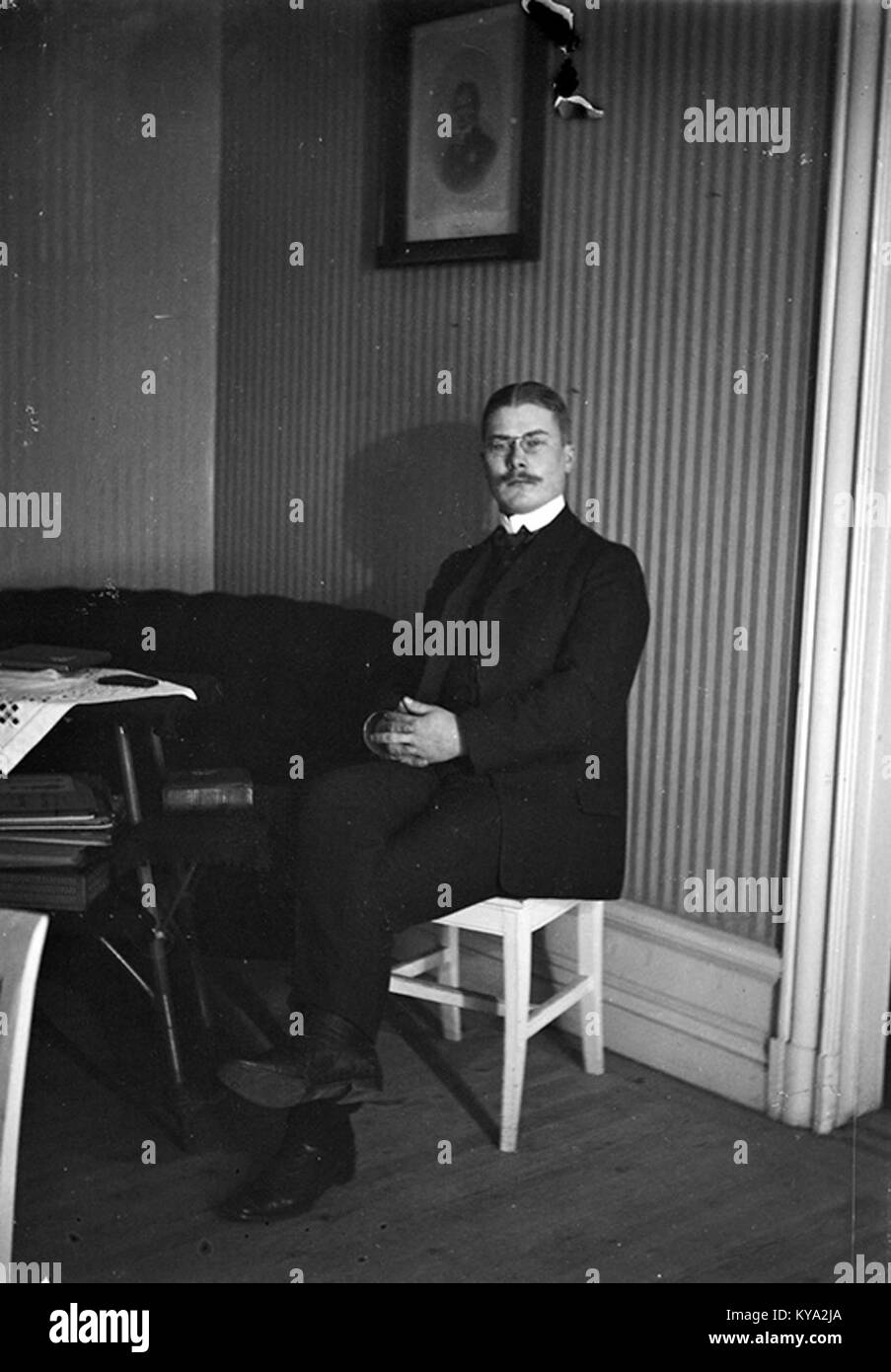 The portrait of Axel Rydbeck, housed at the Nordiska Museet in Sweden ...