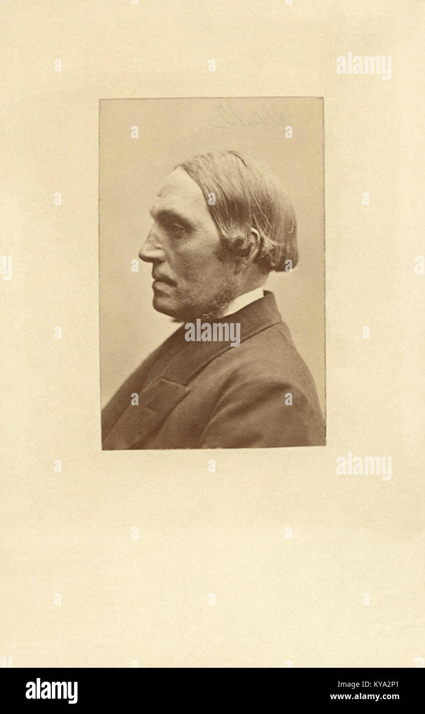 A profile portrait of a man from the collection of the Nordiska Museet ...