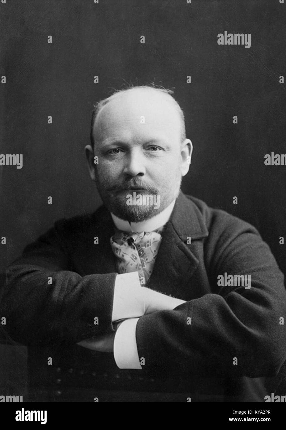 A portrait of Alf Wallander (1862–1914), a Swedish designer and ...