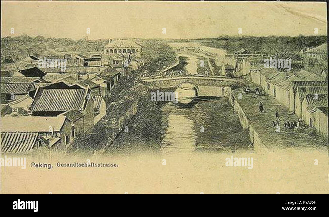 A historical image of the Legation Quarter in Peking (now Beijing ...