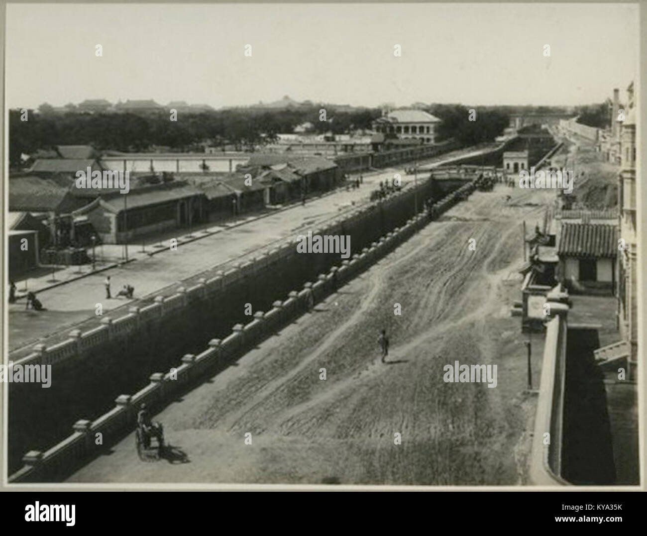 A photograph or record of the Legation Quarter in Beijing (Peking ...