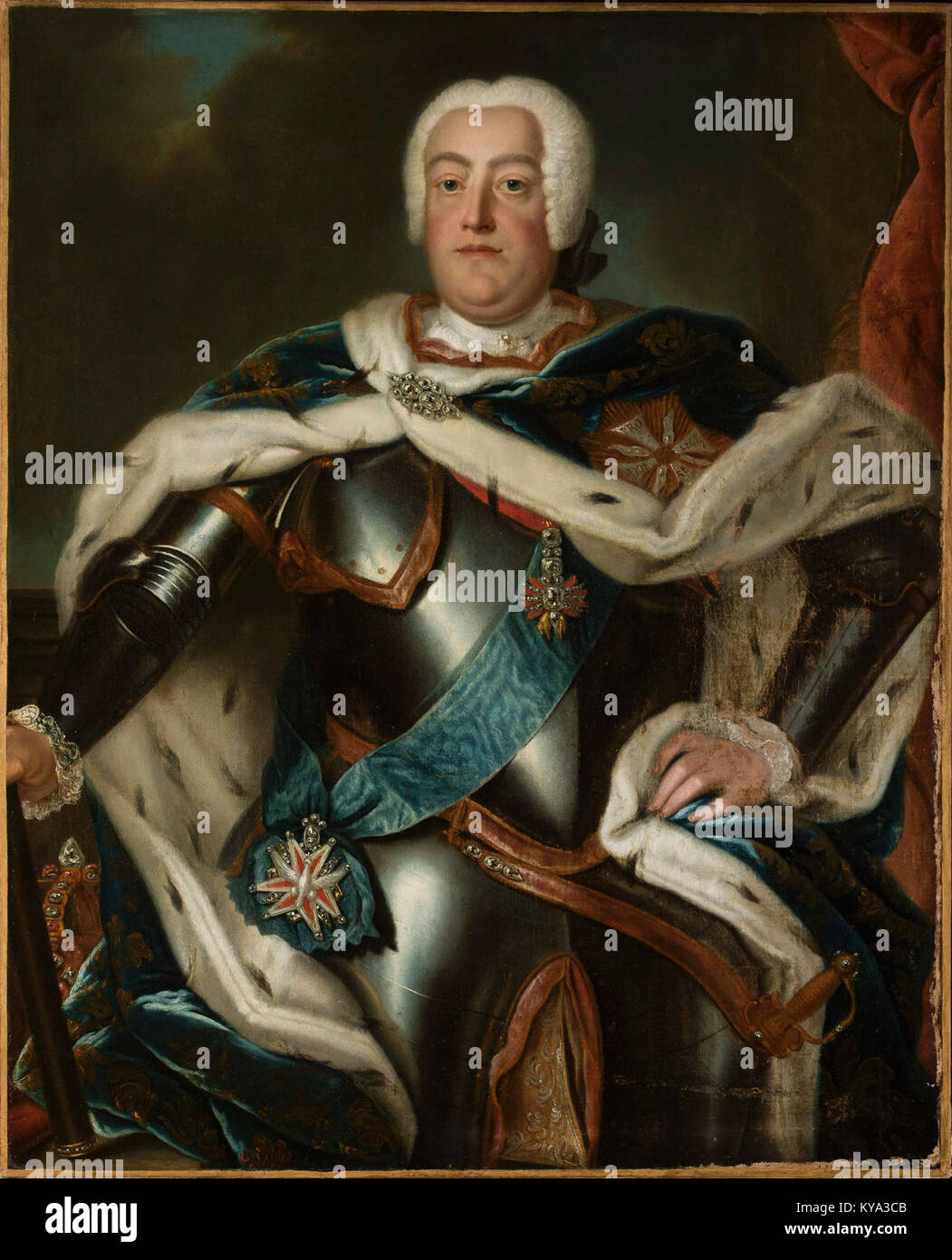 An unknown Polish artist’s portrait of Augustus III of Poland, king ...