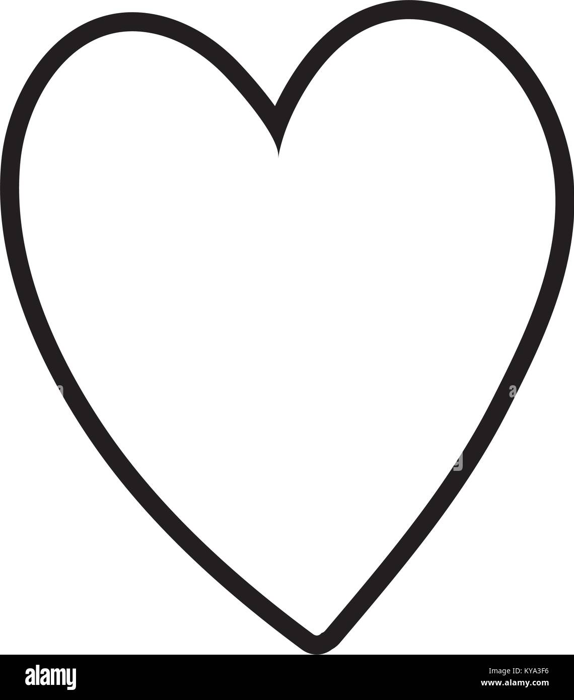 line nice love heart to romantic symbol Stock Vector Image & Art - Alamy