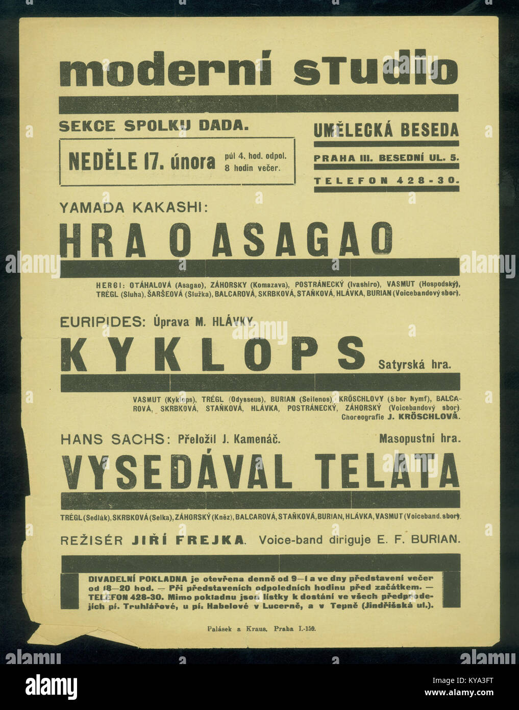 This modern studio poster reflects contemporary design trends ...