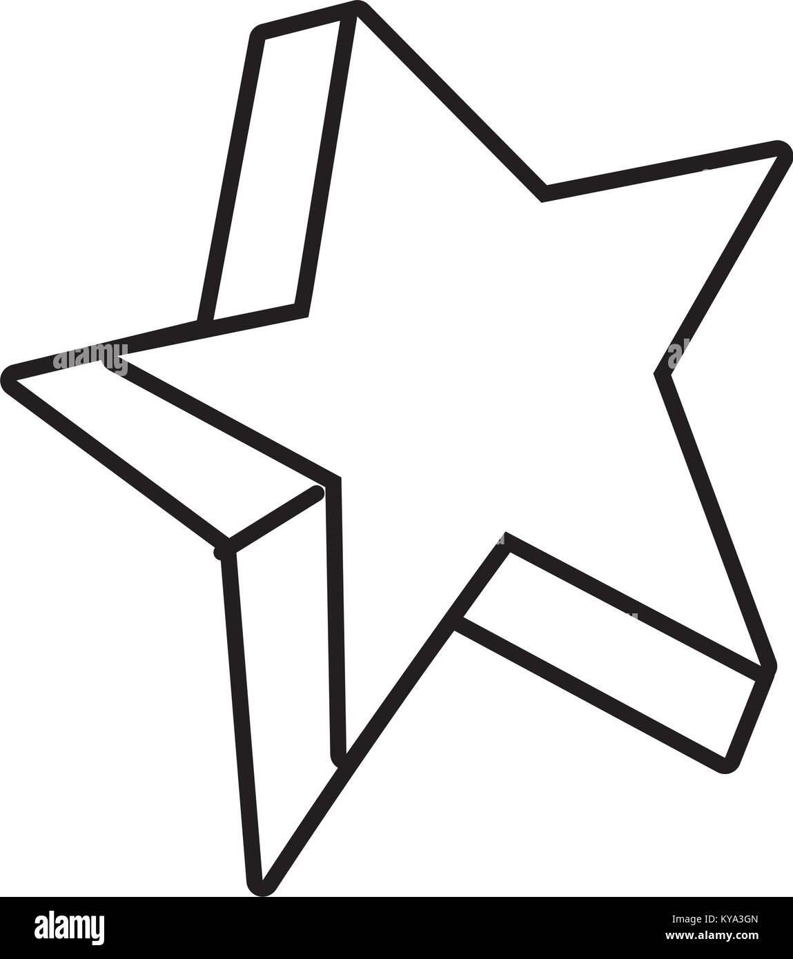 line cute bright star art design Stock Vector Image & Art - Alamy