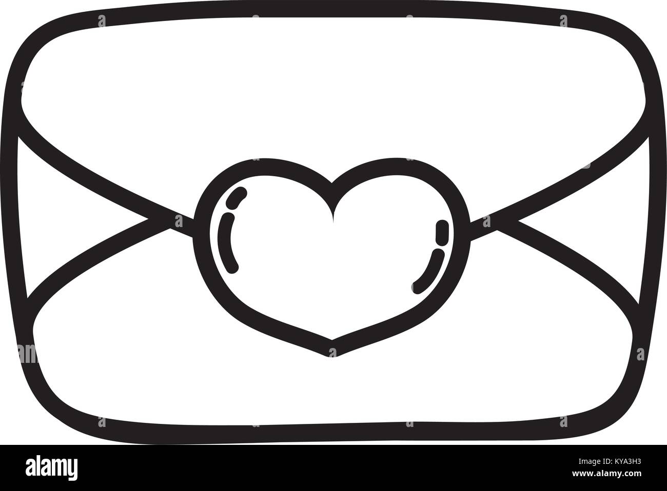 line love card decoration with romantic design Stock Vector Image & Art ...