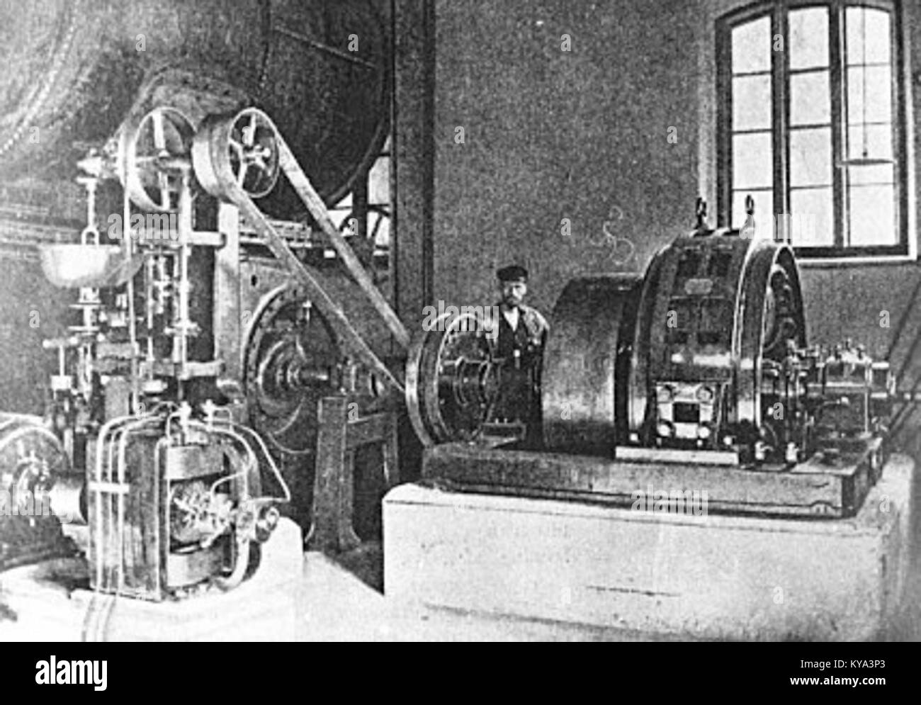 Interior view of a machine operator's workspace at Uddby, showing ...