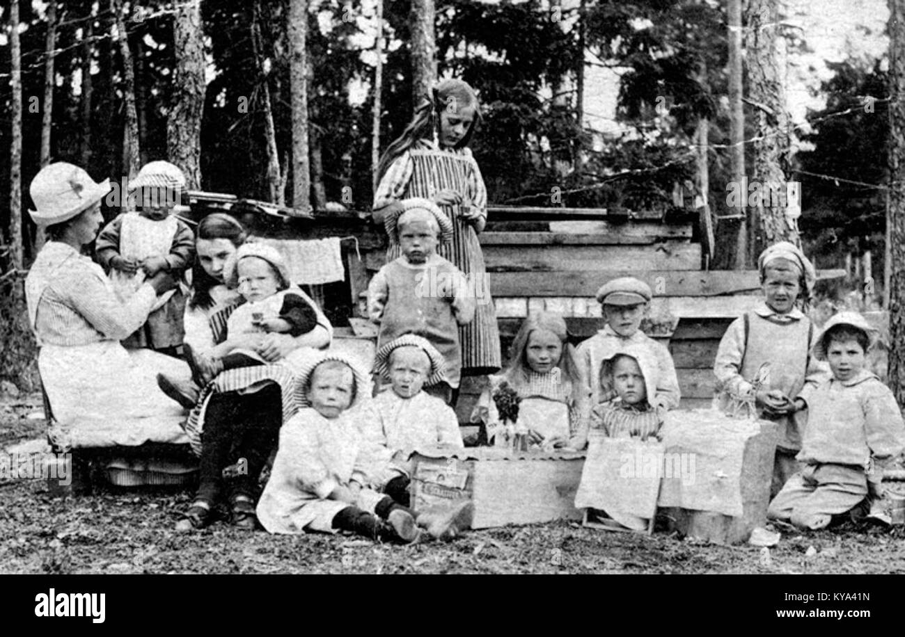 This 1930s photograph shows a Swedish children’s colony, illustrating ...