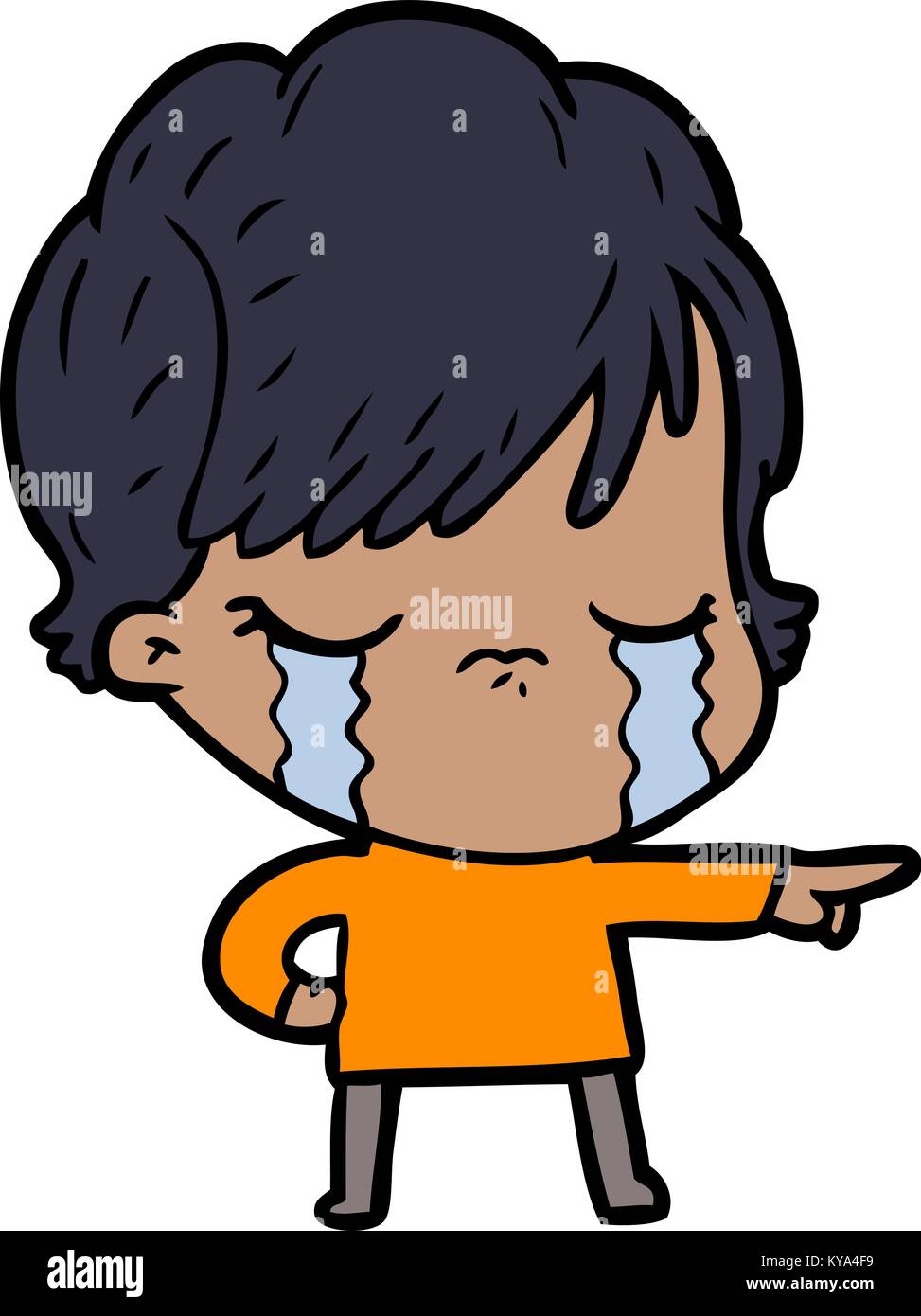 cartoon woman crying Stock Vector Image & Art - Alamy