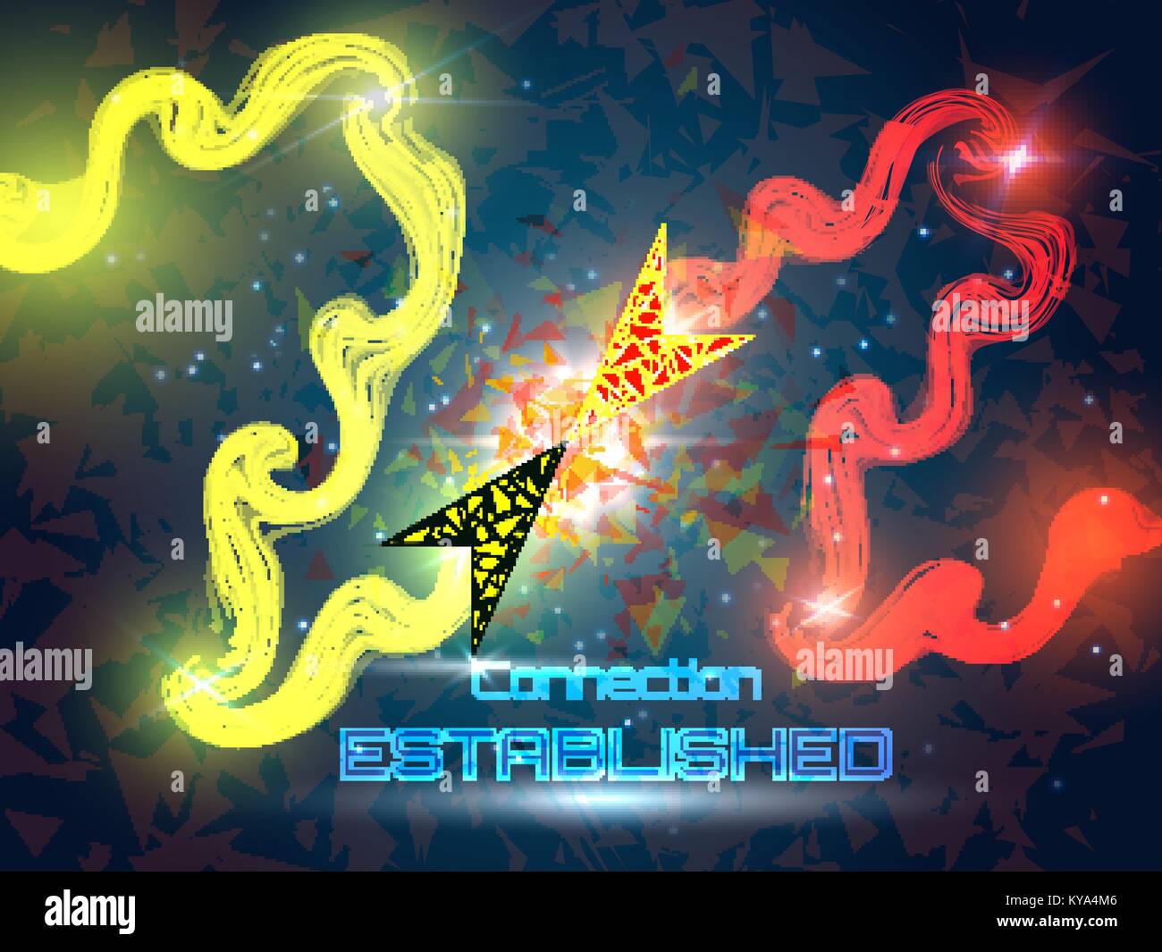 Futuristic depiction of the concept of connection in the age of ...