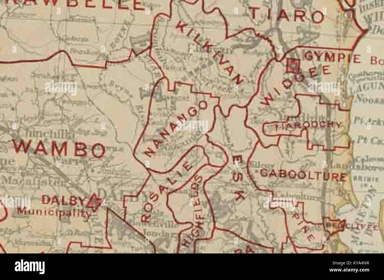 A historical photograph documenting the Nanango Division in Queensland ...