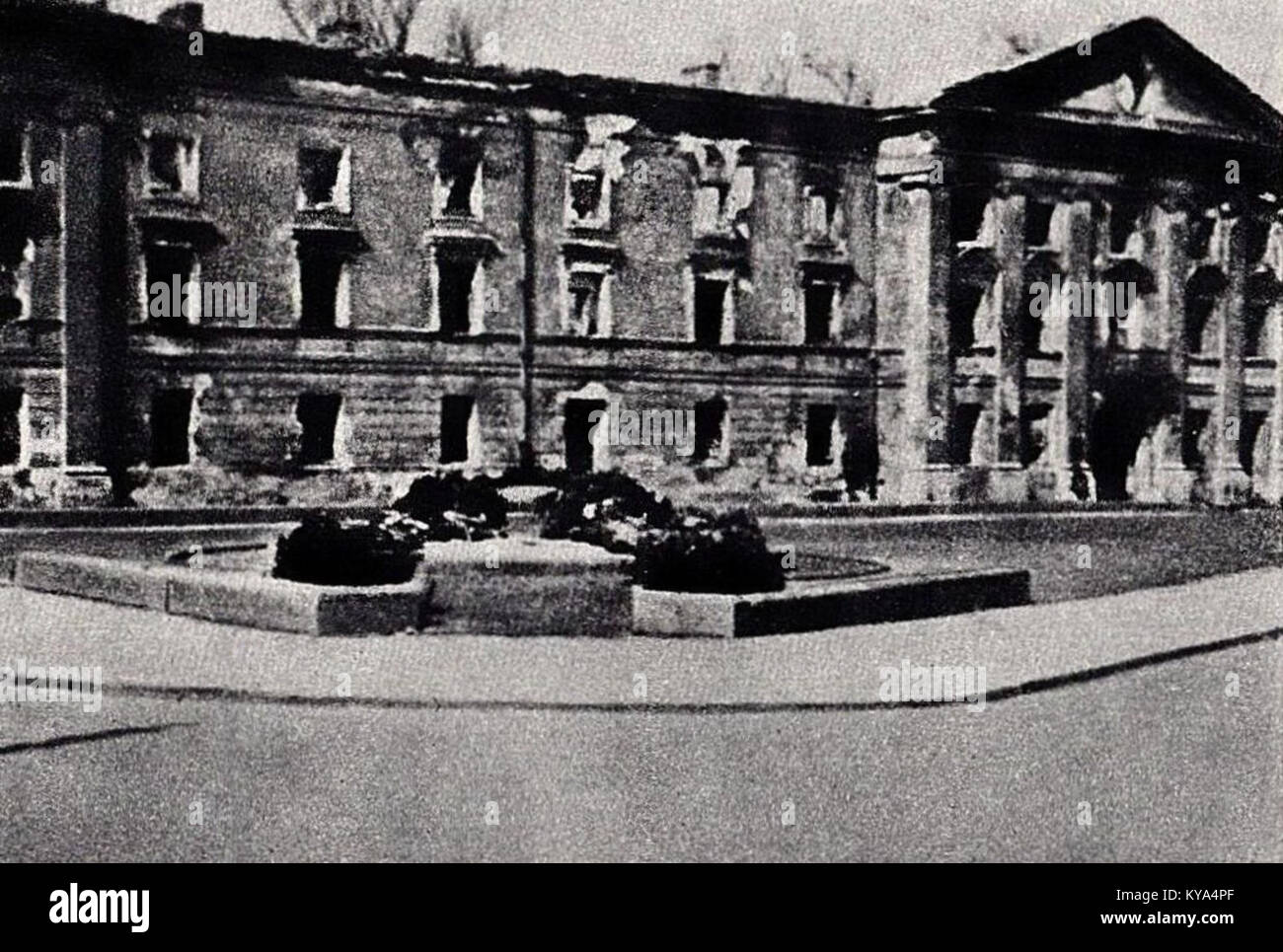 A historical image of the first monument dedicated to the Heroes of the ...