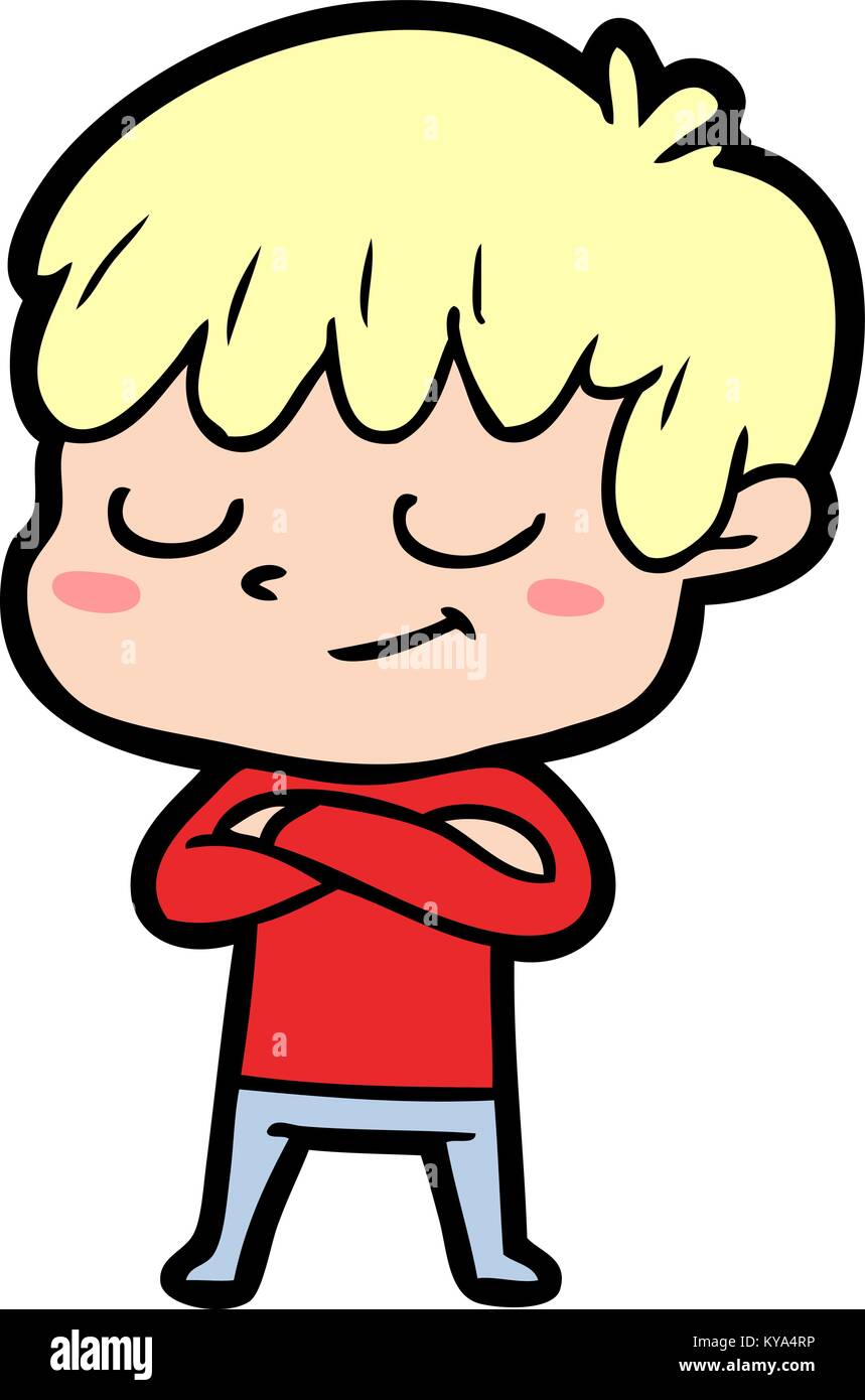 cartoon happy boy Stock Vector Image & Art - Alamy