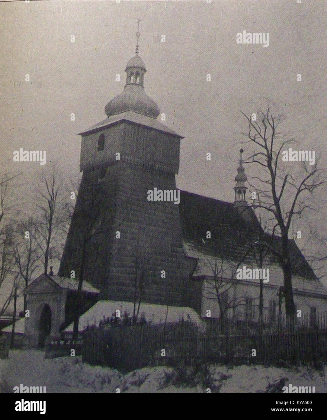 The 'Stary kościół w Wilamowicach' (Old Church in Wilamowice) was built ...