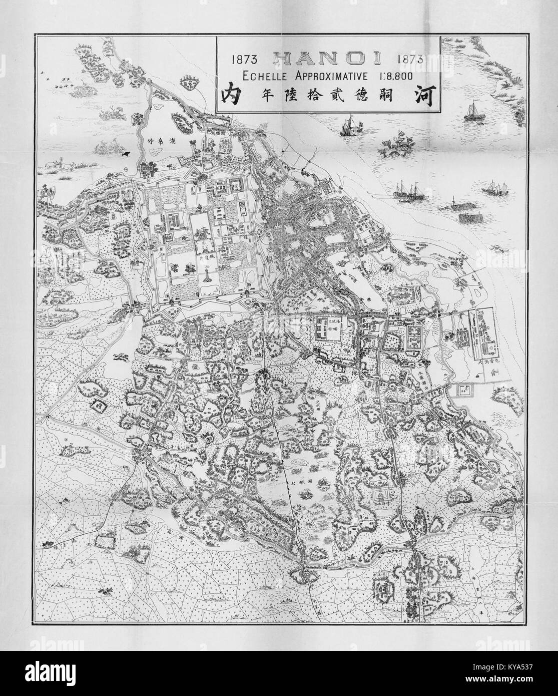 Historical map of hanoi hi-res stock photography and images - Alamy