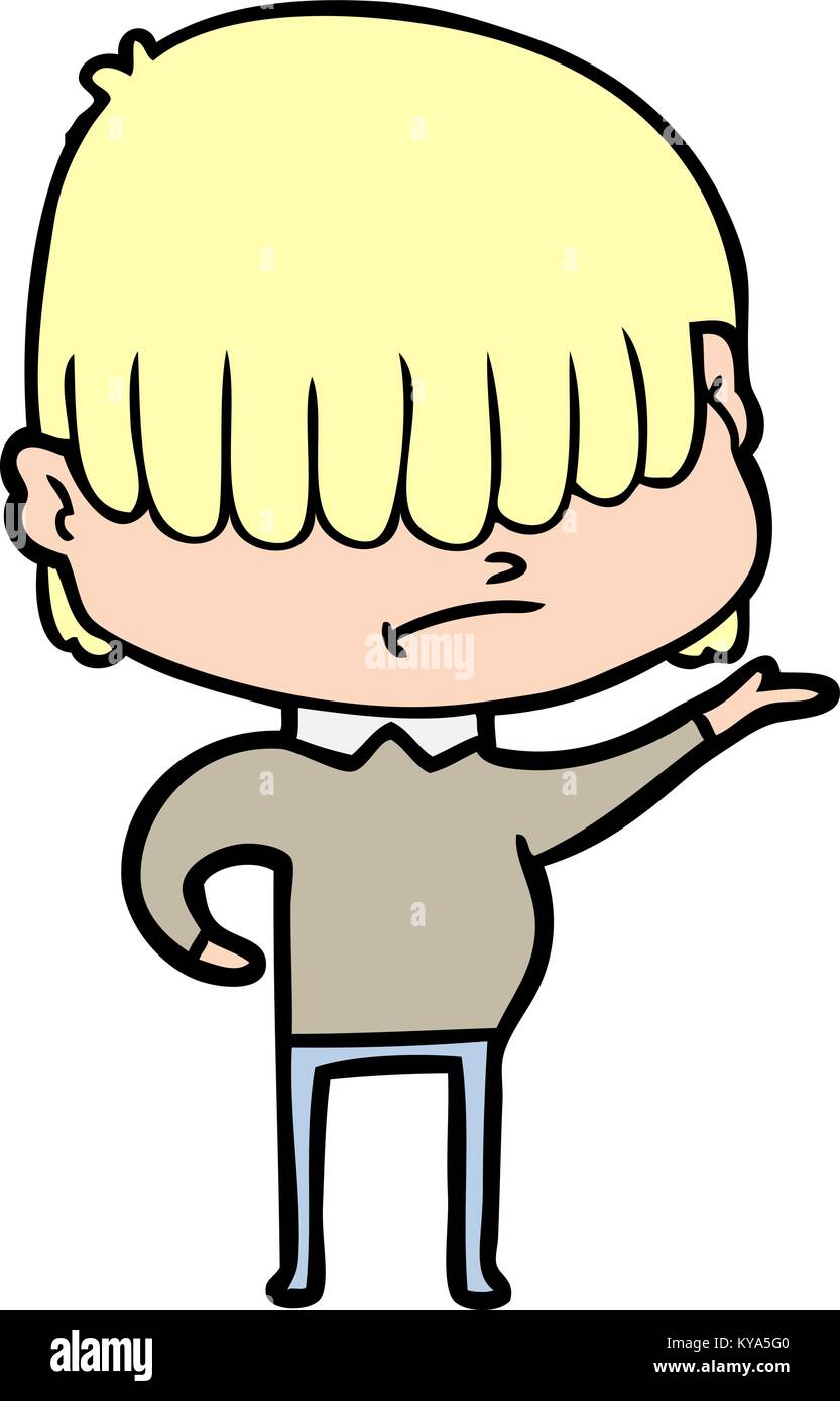 cartoon boy with untidy hair Stock Vector Image & Art - Alamy