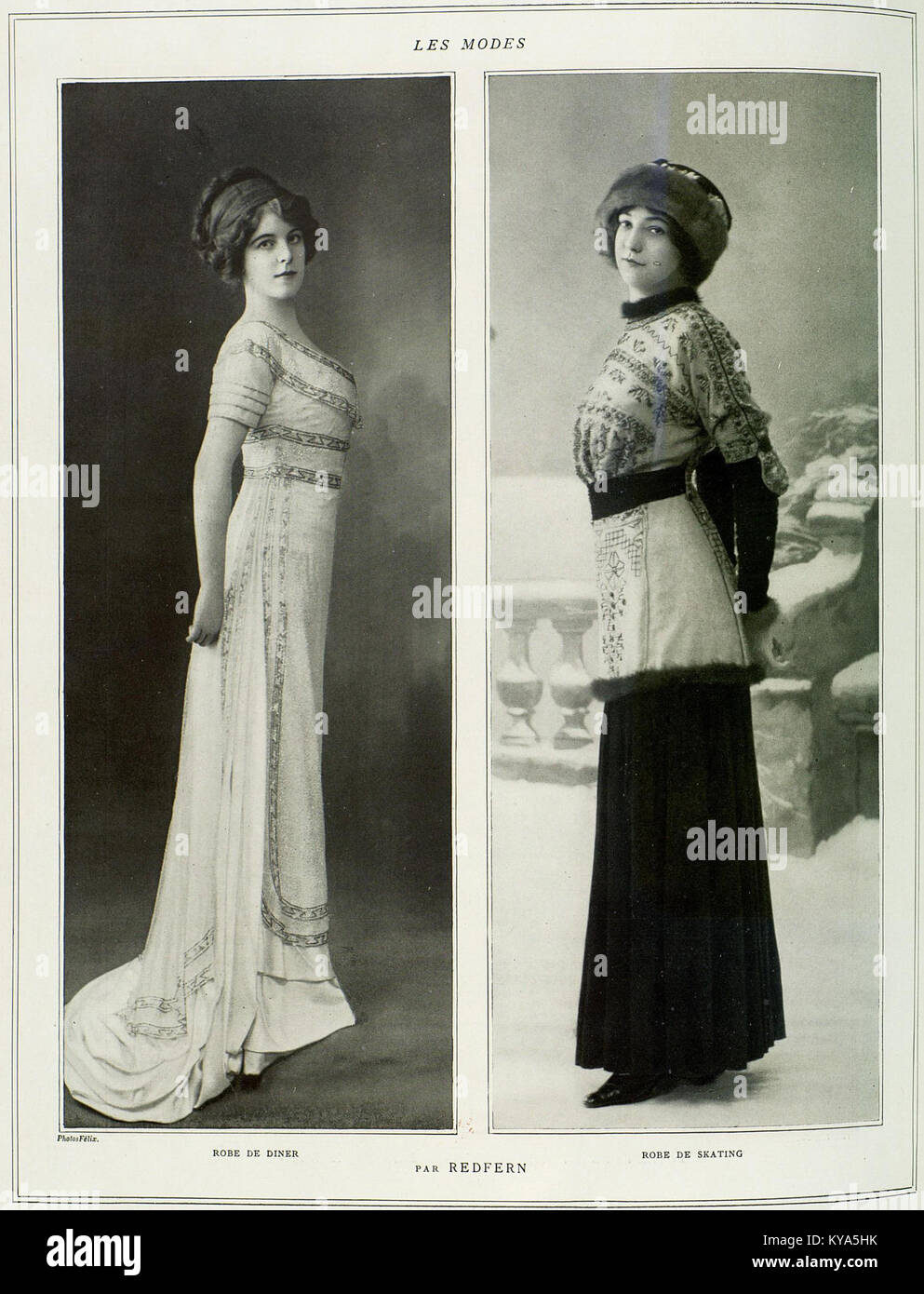 This reference features two garments by the designer Redfern from 1910 ...