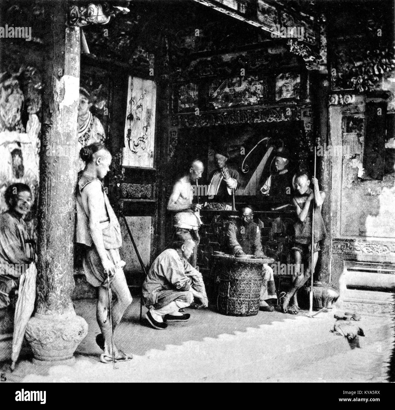 The outer porch of one of the wayside temples, showcasing its ...