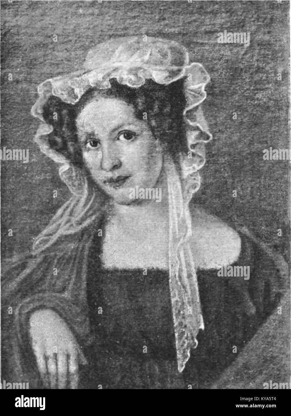 Portrait of Salomea Słowacka, mother of Polish poet Juliusz Słowacki ...