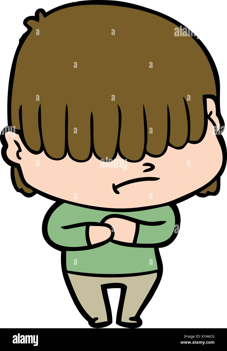 cartoon boy with untidy hair Stock Vector Image & Art - Alamy