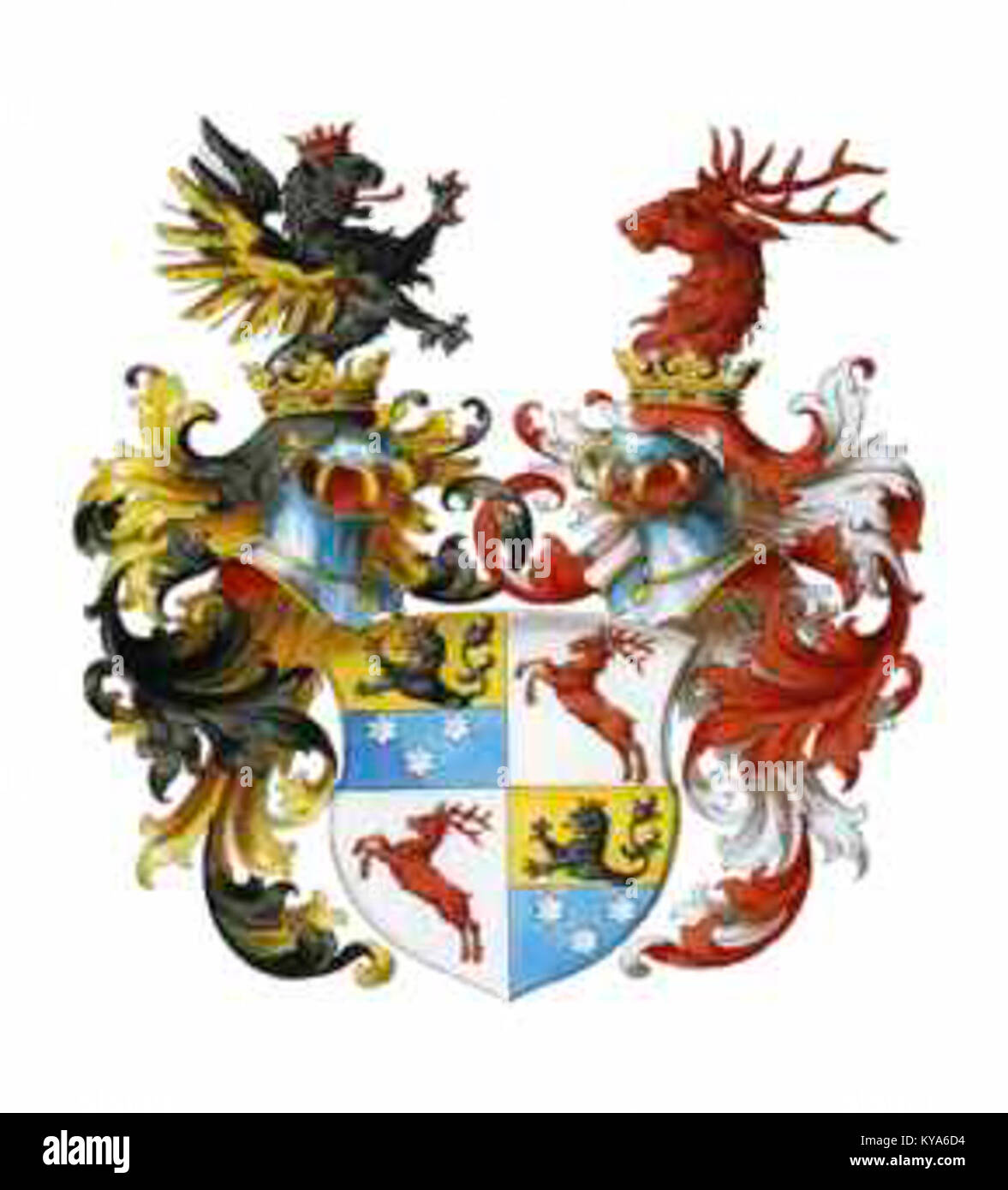 This coat of arms represents the Counts of Eulenburg and Hertefeld ...