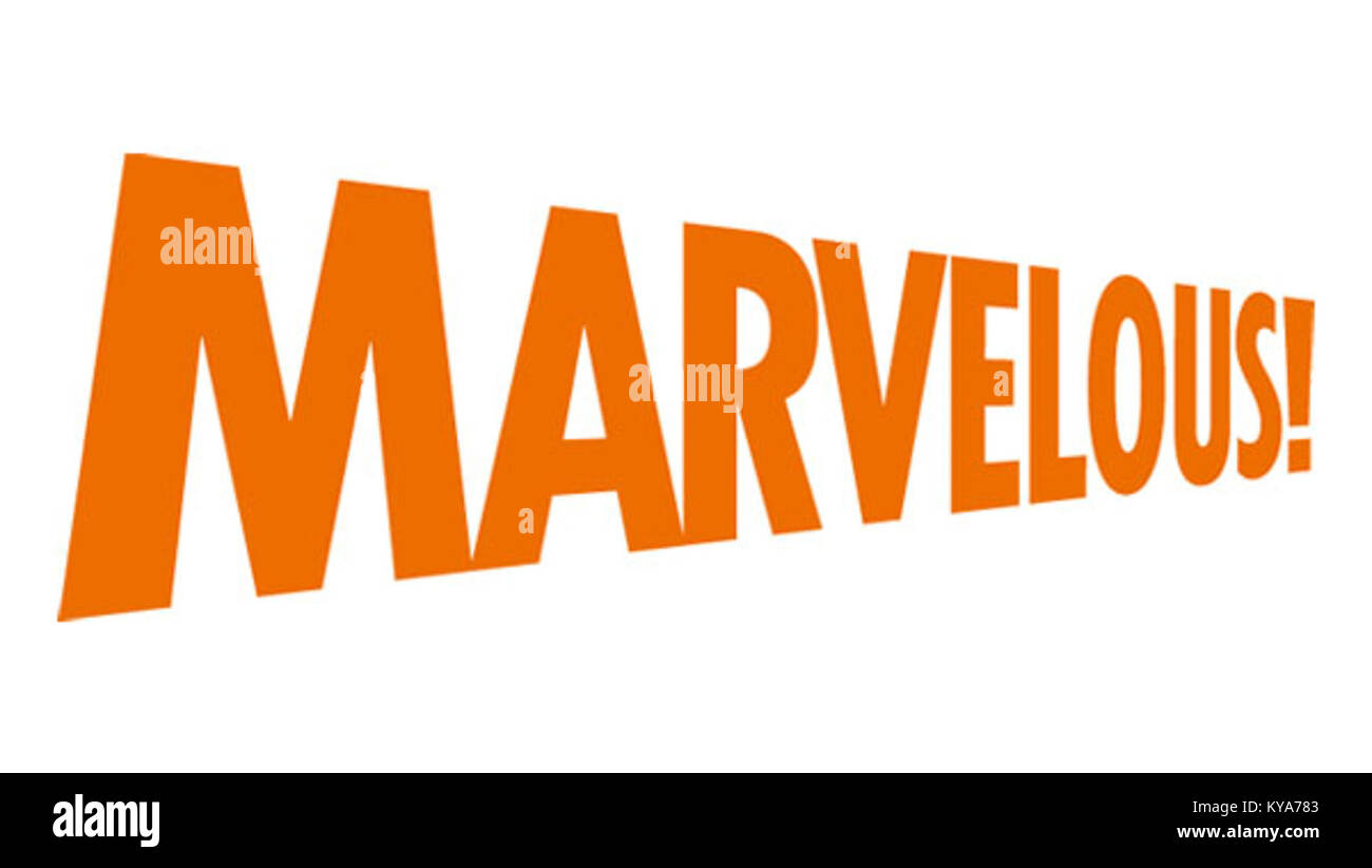Marvelous logo (2014 Stock Photo - Alamy