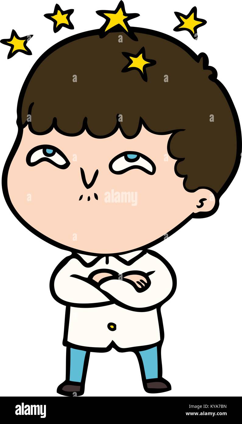 cartoon amazed boy Stock Vector Image & Art - Alamy