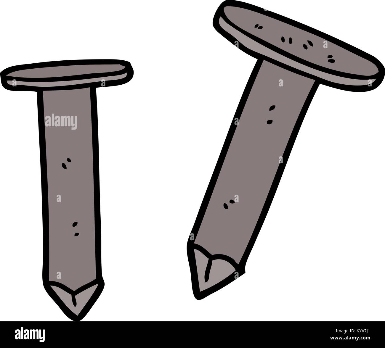 cartoon old nails Stock Vector Image & Art - Alamy