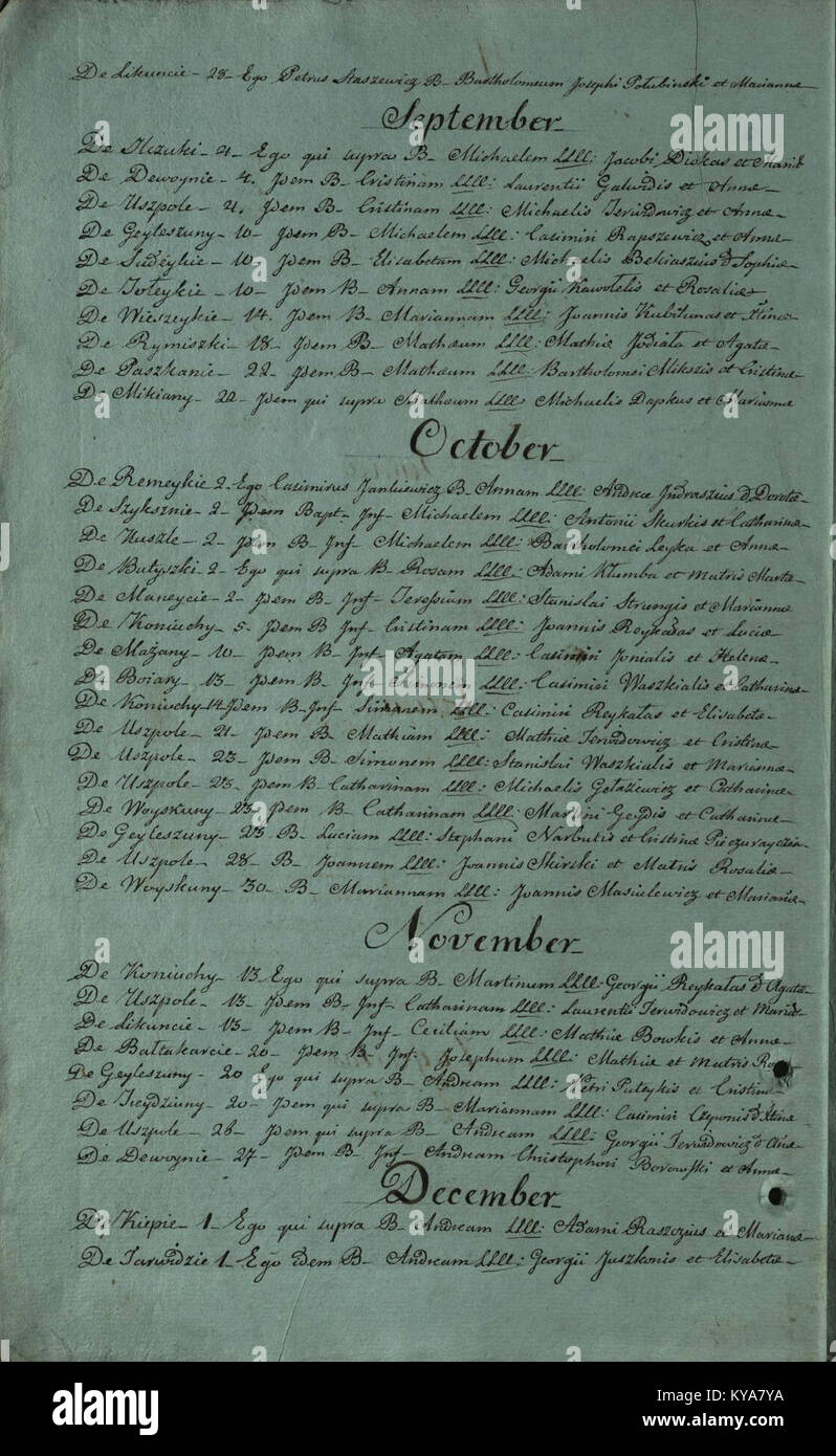 This historical document is a church register from the 18th century ...