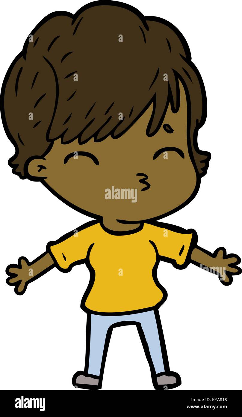 cartoon woman thinking Stock Vector Image & Art - Alamy