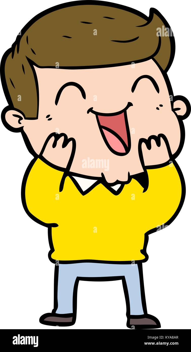 cartoon man laughing Stock Vector Image & Art - Alamy