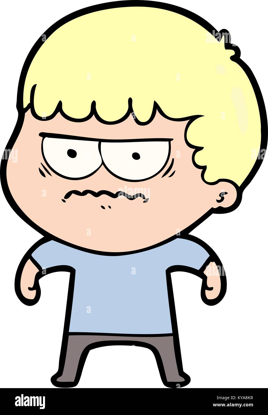 Annoyed Person Cartoon