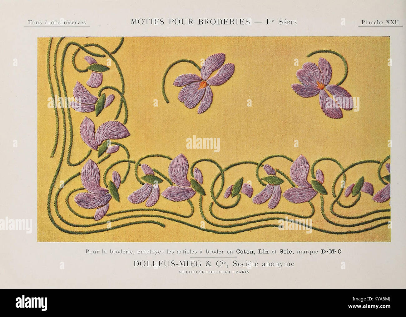 This image features a motif from the first series of 'Motifs pour ...