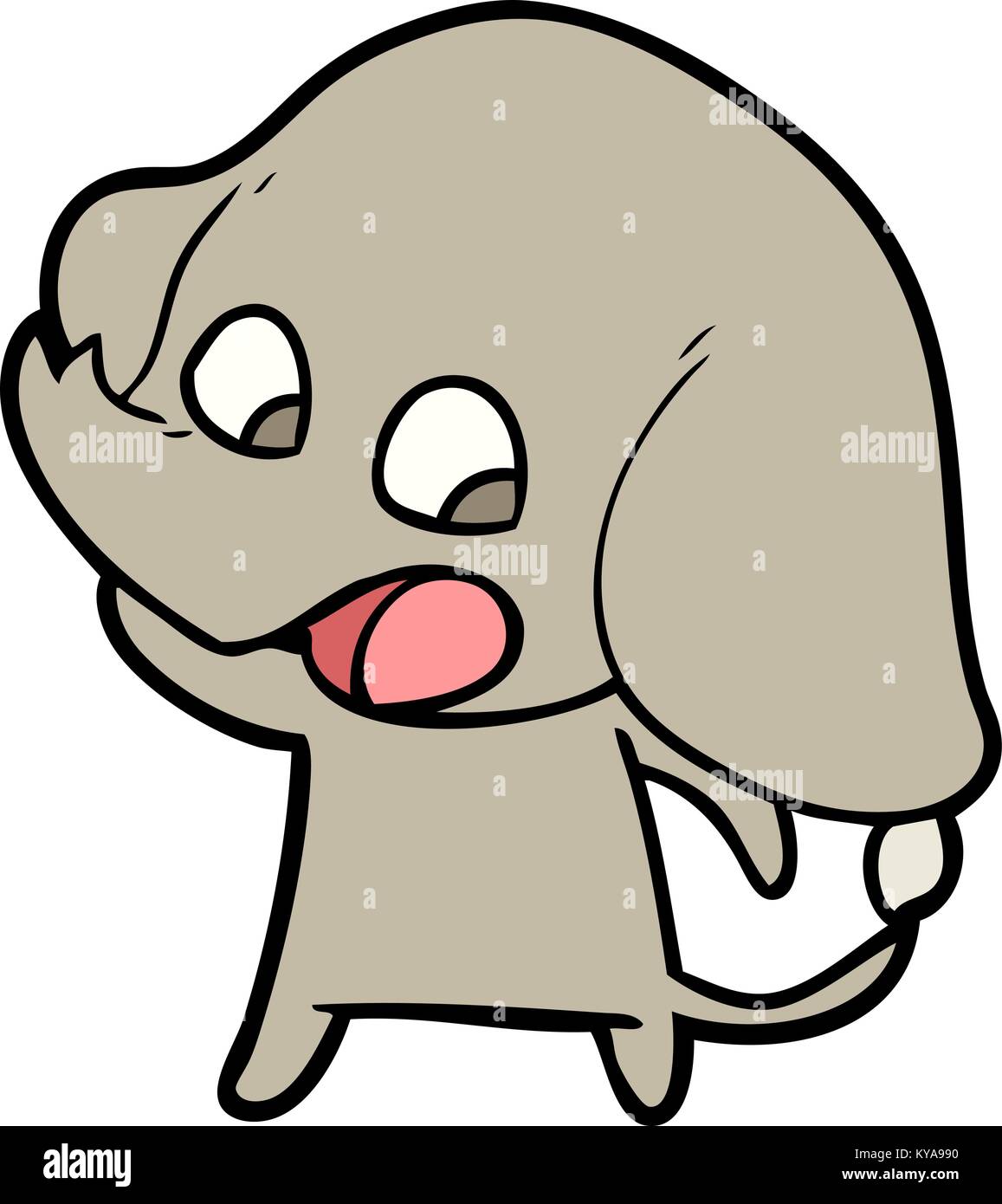 cute cartoon elephant Stock Vector Image & Art - Alamy