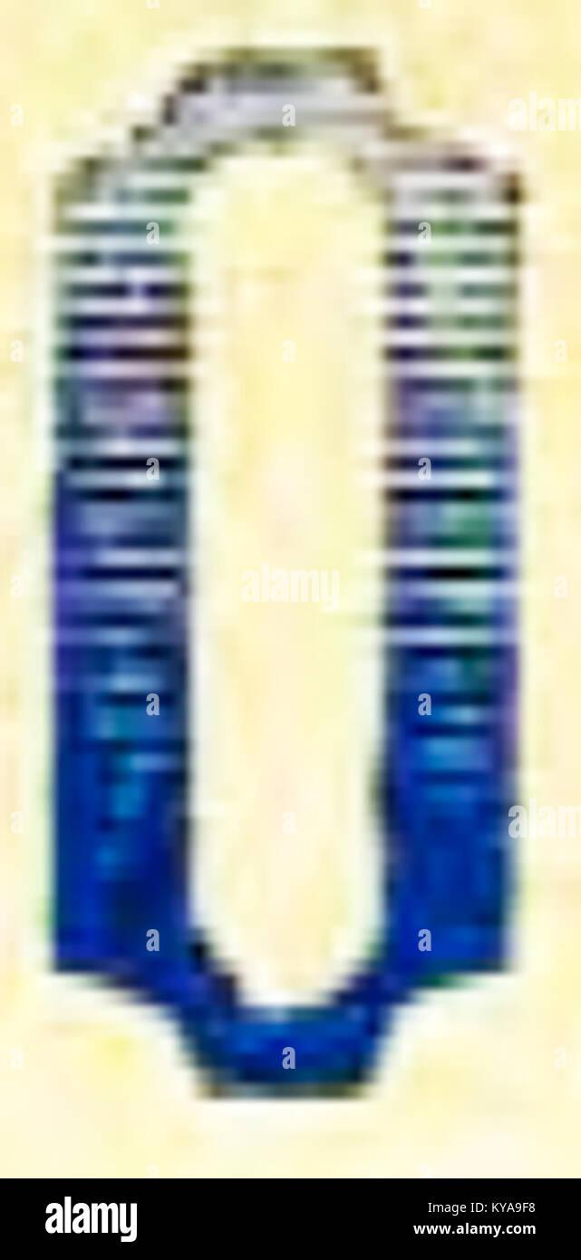 Russian Revival (1895) - letter о Stock Photo - Alamy