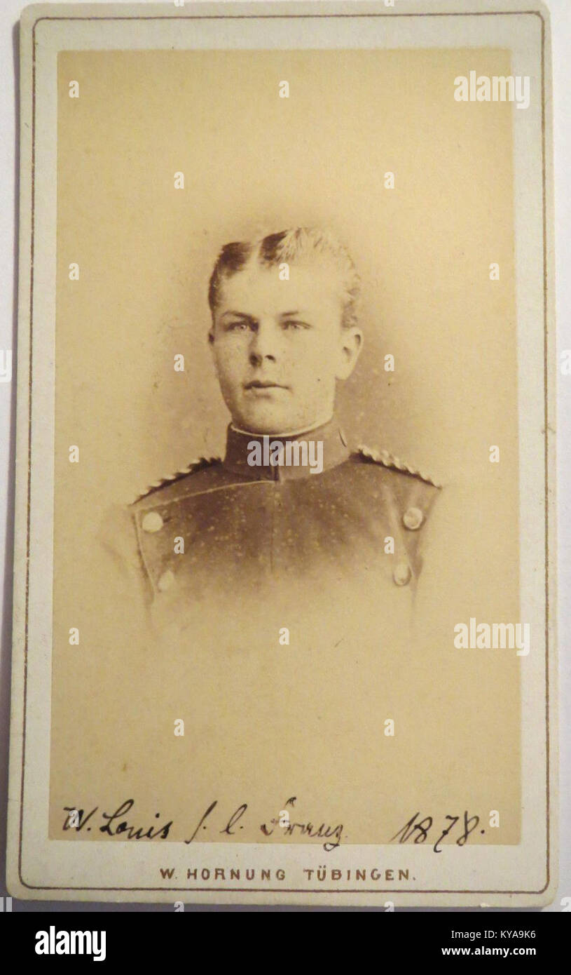 W Louis - Soldat in Tübingen - 1878 Stock Photo - Alamy