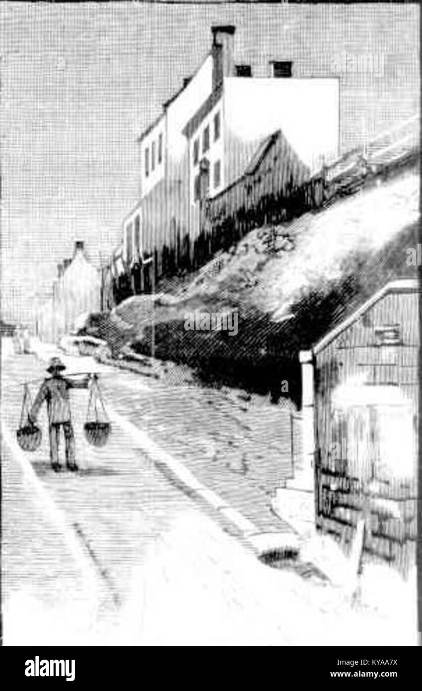Richard Godfrey Rivers’ 1889 painting 'Street in Old Sydney' depicts ...