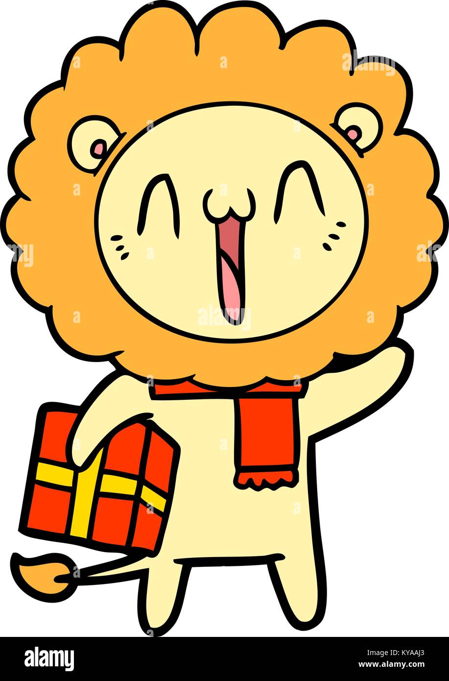 happy cartoon lion Stock Vector Image & Art - Alamy