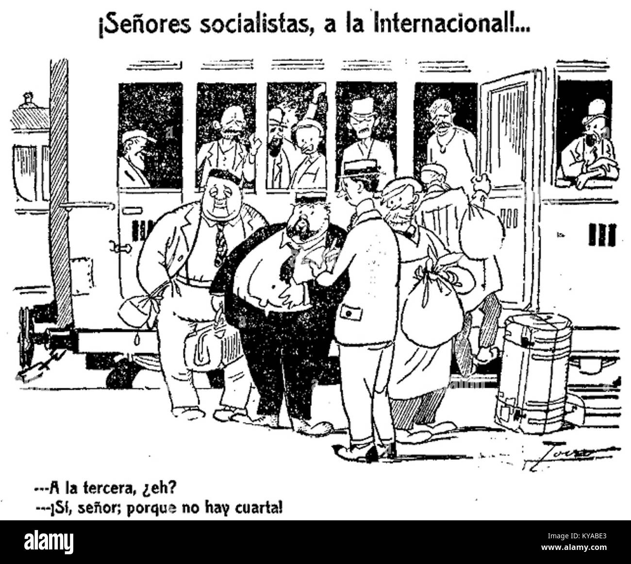 This 20th-century illustration by Tovar depicts socialist leaders ...