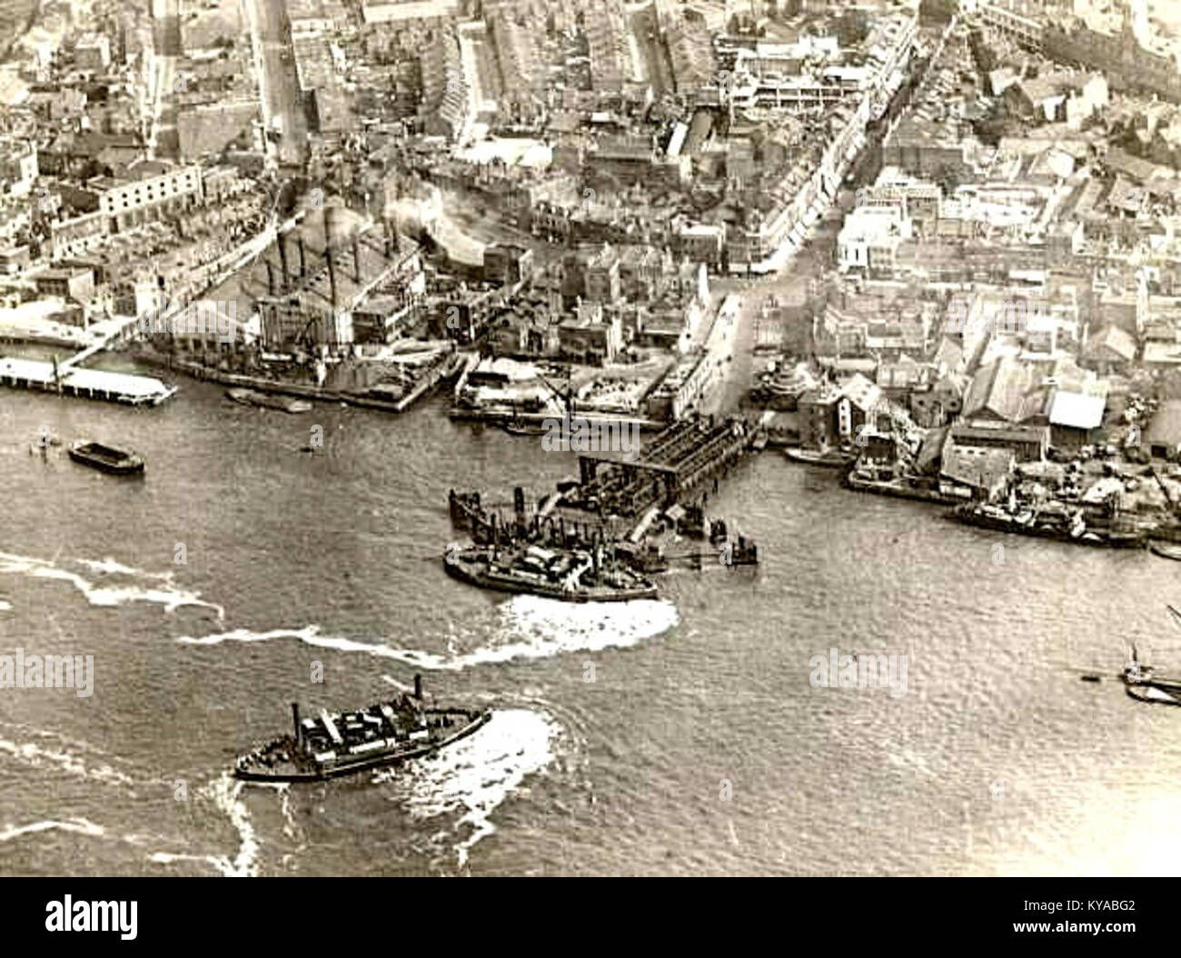 The Woolwich Ferry, operational in London since the 19th century, is ...