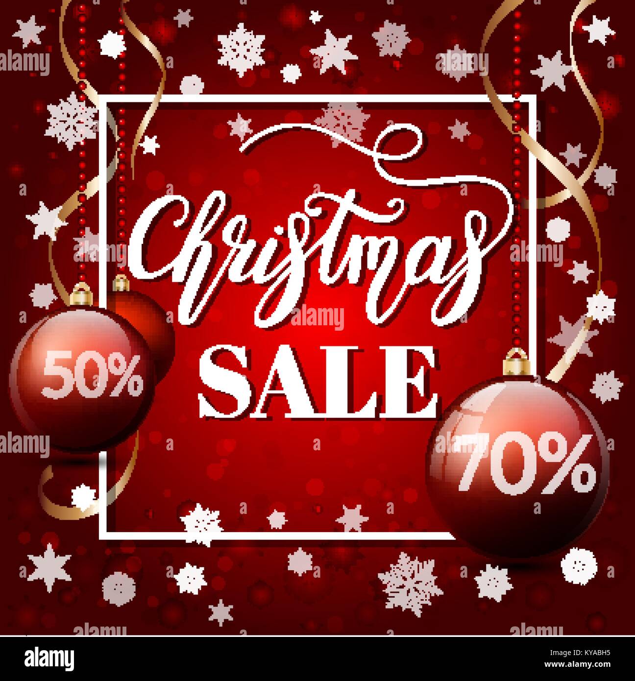 Promo in christmas background Stock Vector Images - Alamy