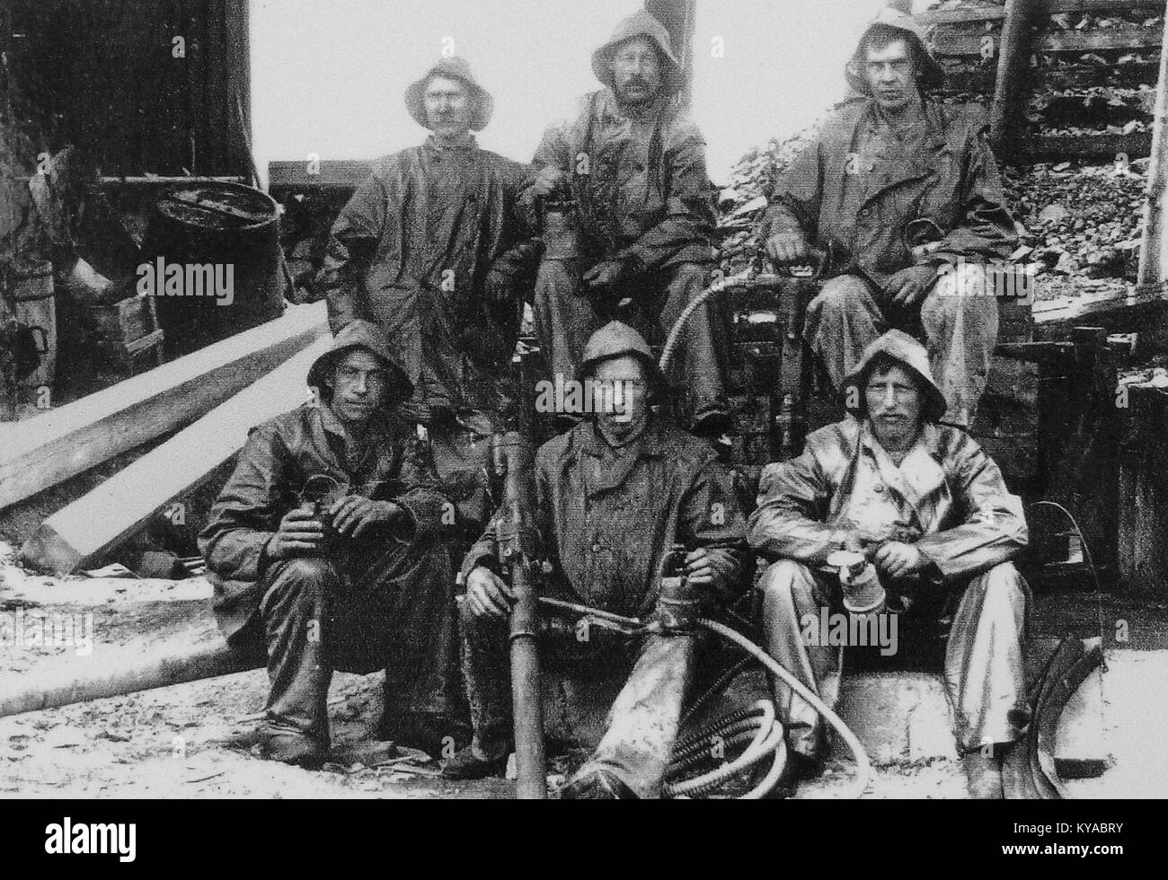 Rällingsbergs gruva hist bild 2 Stock Photo - Alamy