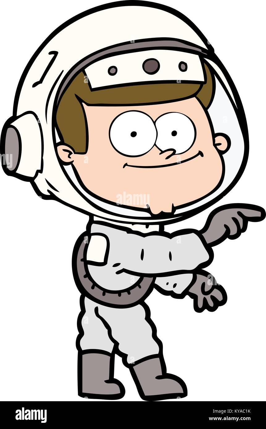 happy astronaut cartoon Stock Vector Image & Art - Alamy