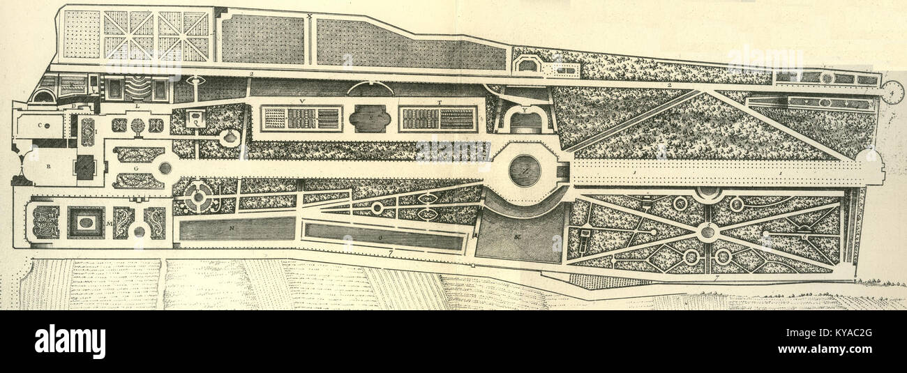This architectural plan from the 18th century depicts the Château d ...