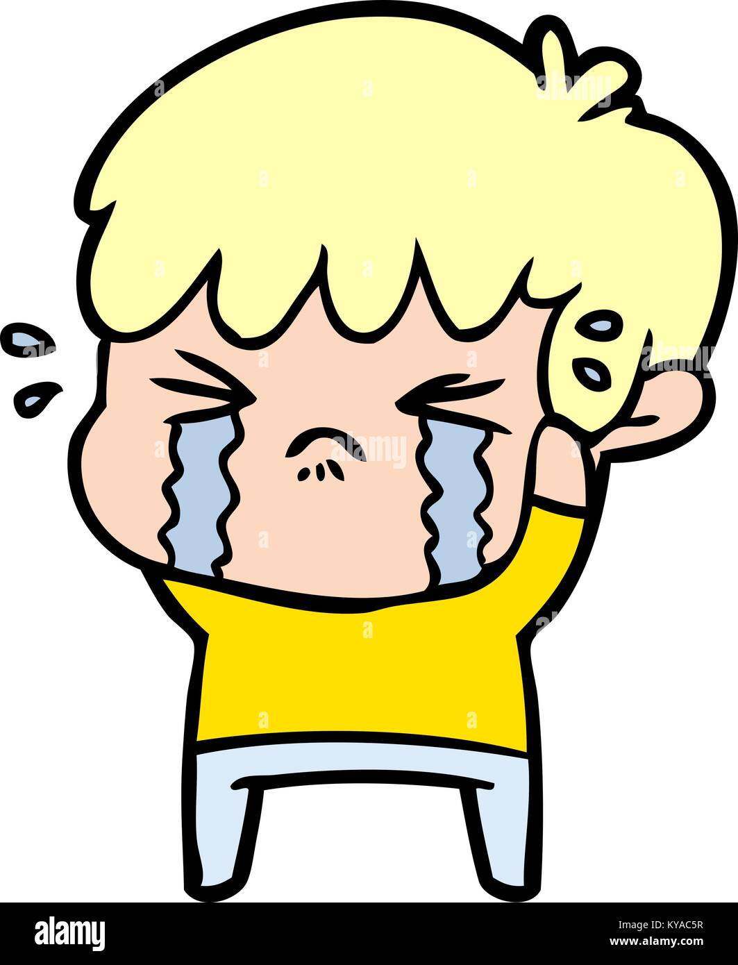 cartoon boy crying Stock Vector Image & Art - Alamy