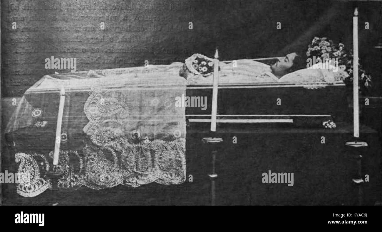 This image depicts Zoltán Petőfi, the Hungarian poet, in a posthumous ...