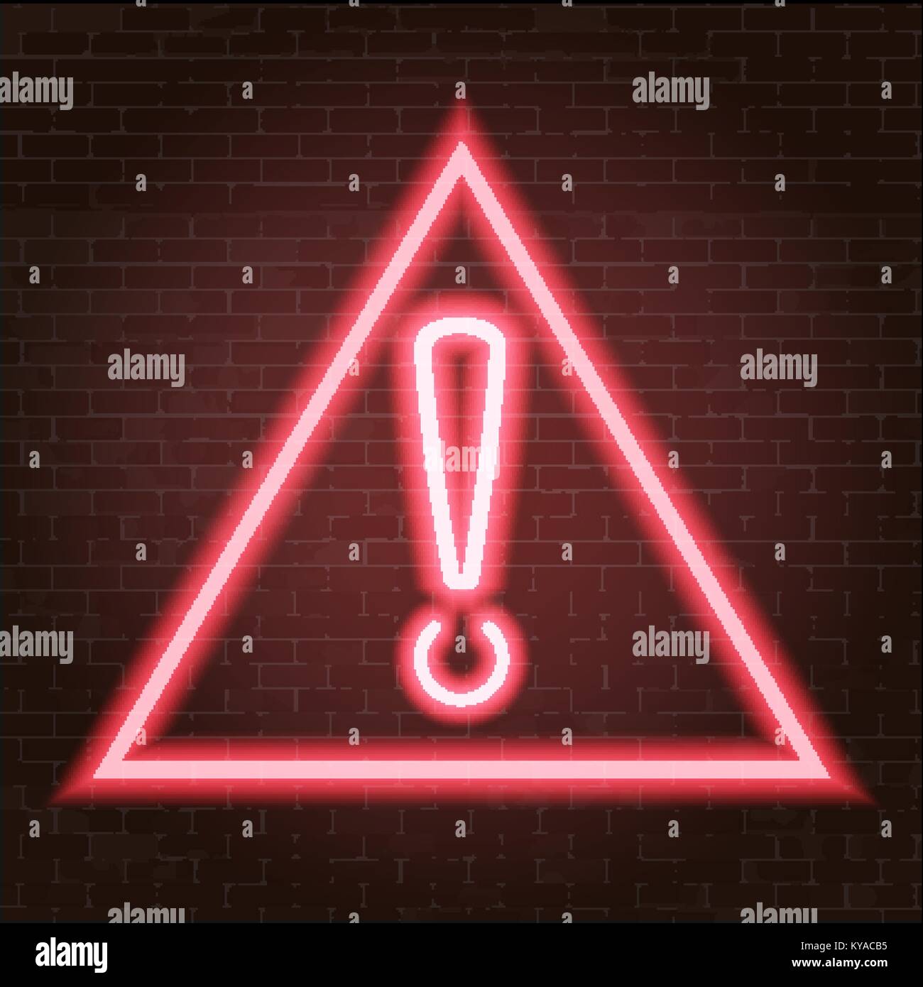 Caution led sign Stock Vector Images - Alamy