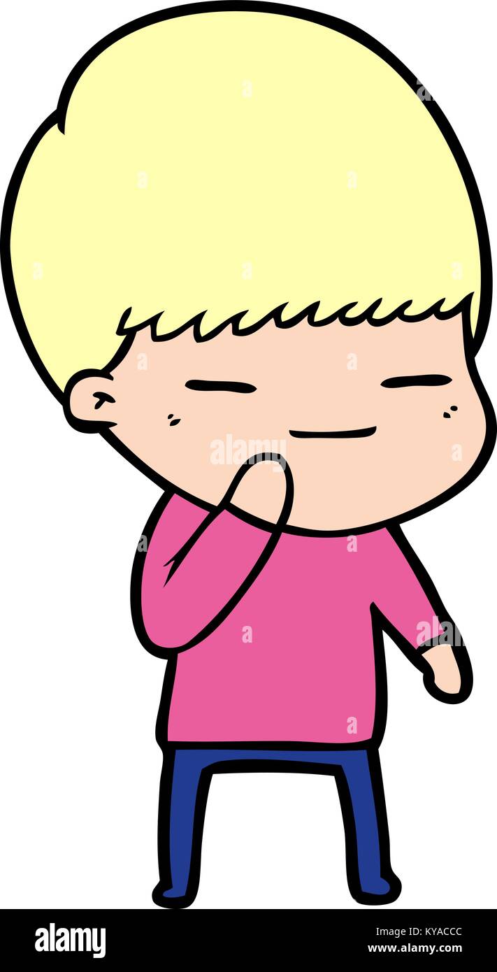 cartoon smug boy Stock Vector Image & Art - Alamy