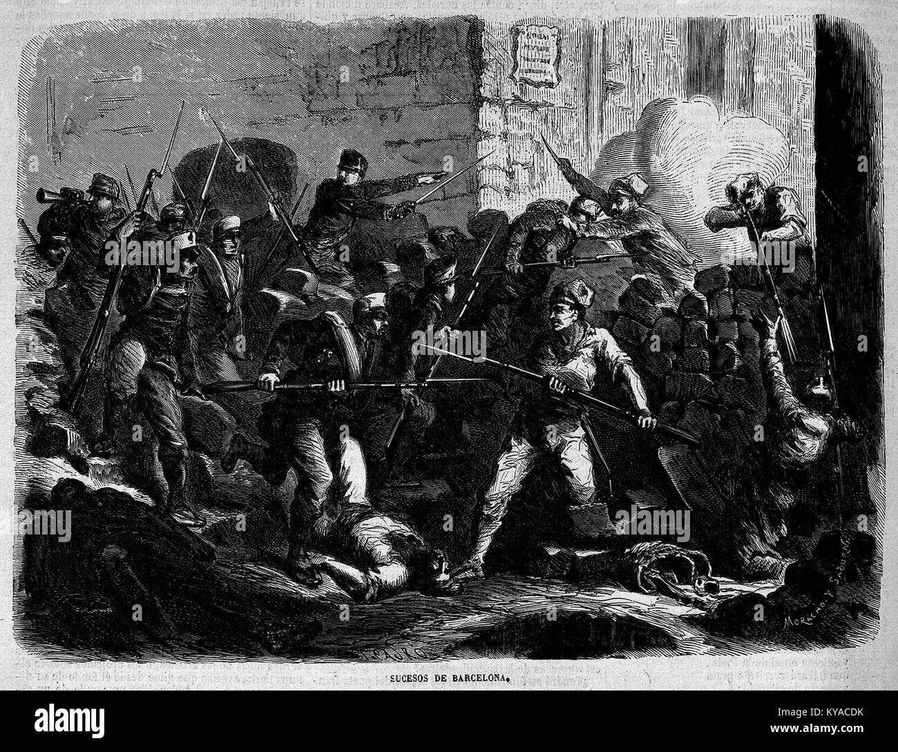 A historical account of events in Barcelona, likely referencing ...